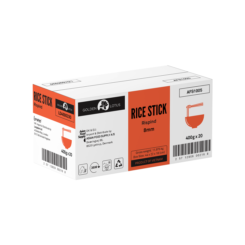 [Bulk] Golden Lotus Rice Noodle 8mm 400g - case 20