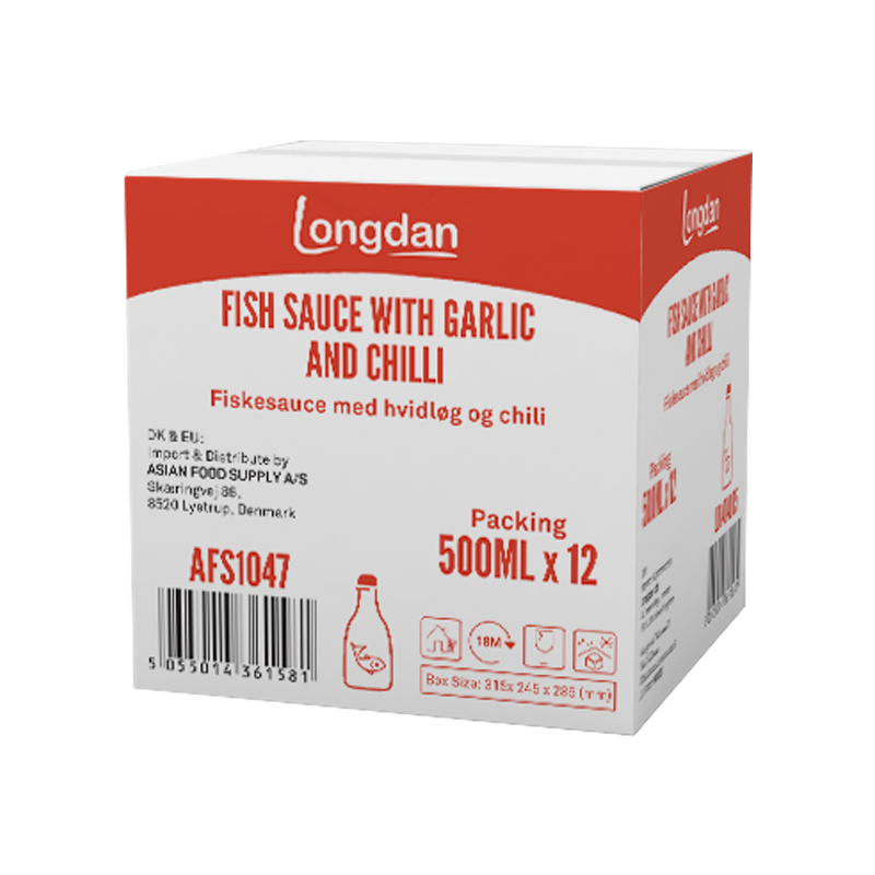 [Bulk] Longdan Instant Fish Sauce with Garlic & Chilli - case 12 500ml